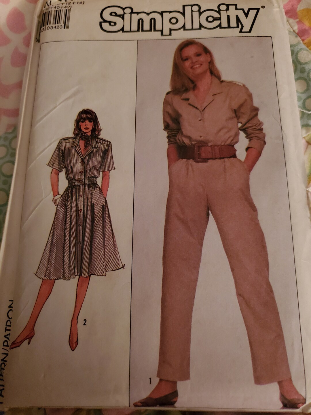 Simplicity 8429 Sewing Pattern Dress and Jumpsuit Sizes 10-12-14 Uncut ...