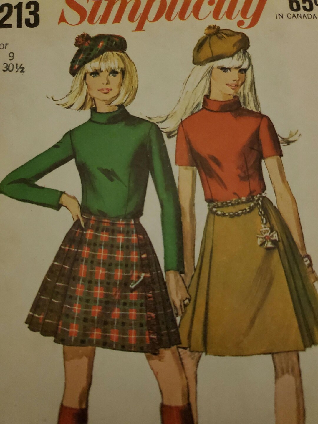 1960s Simplicity 7213 Sewing Pattern Misses' Dress Size 9 UNCUT and FF ...