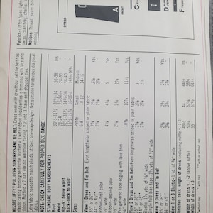 Simplicity 8512 Sewing Pattern Sizes 10-12 Pullover Sundress and Tie ...