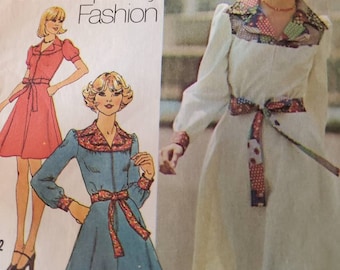 RARE Simplicity 1199 Sewing Pattern One Piece Dress With 2 Skirts UNCUT ...
