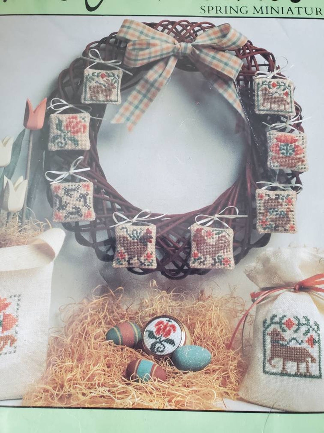 Vintage the Prairie Schooler Designer Series Spring Miniatures Cross ...