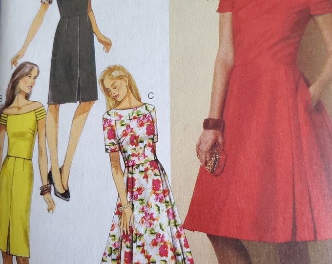Butterick 6129 Sewing Pattern Sizes 6-8-10-12 14 Dress Uncut and ...