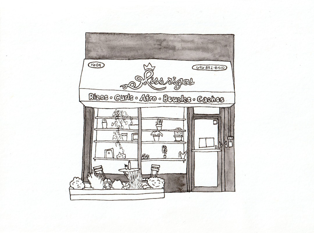 Miss Rizos, 2020 Storefront Illustration, 190th Street, Inwood ...