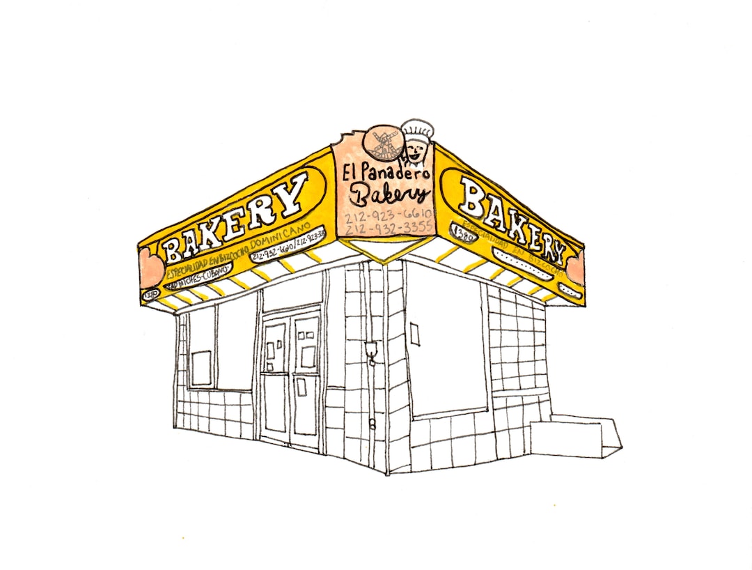 El Panadero Bakery, 2020 Storefront Illustration, 179th Street ...