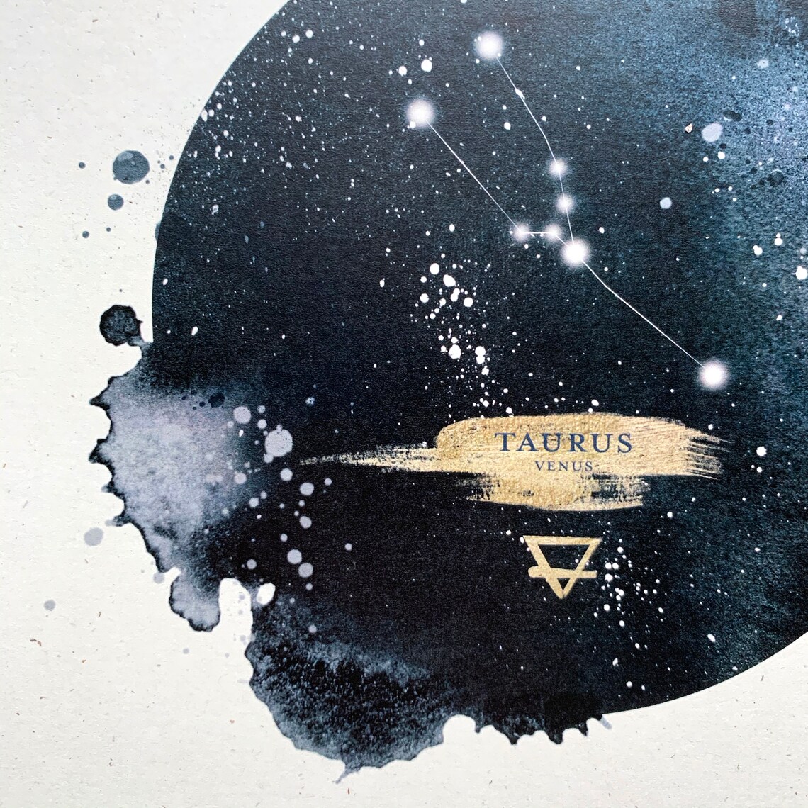 Taurus Art Print Taurus Wall Art Taurus Painting Zodiac Art - Etsy
