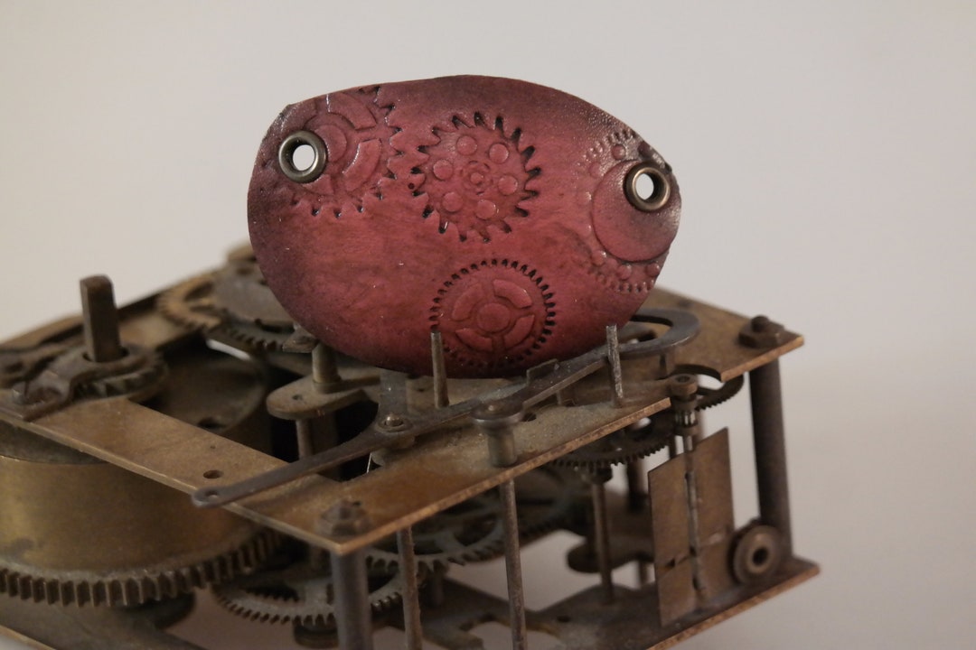 Steampunk Leather Eye Patch ,pink Cogs RIGHT EYE - Etsy