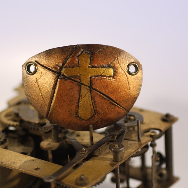 Leather Cross Patch - Etsy