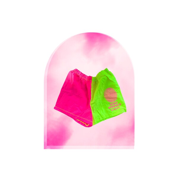 Neon Swim Trunks - Etsy