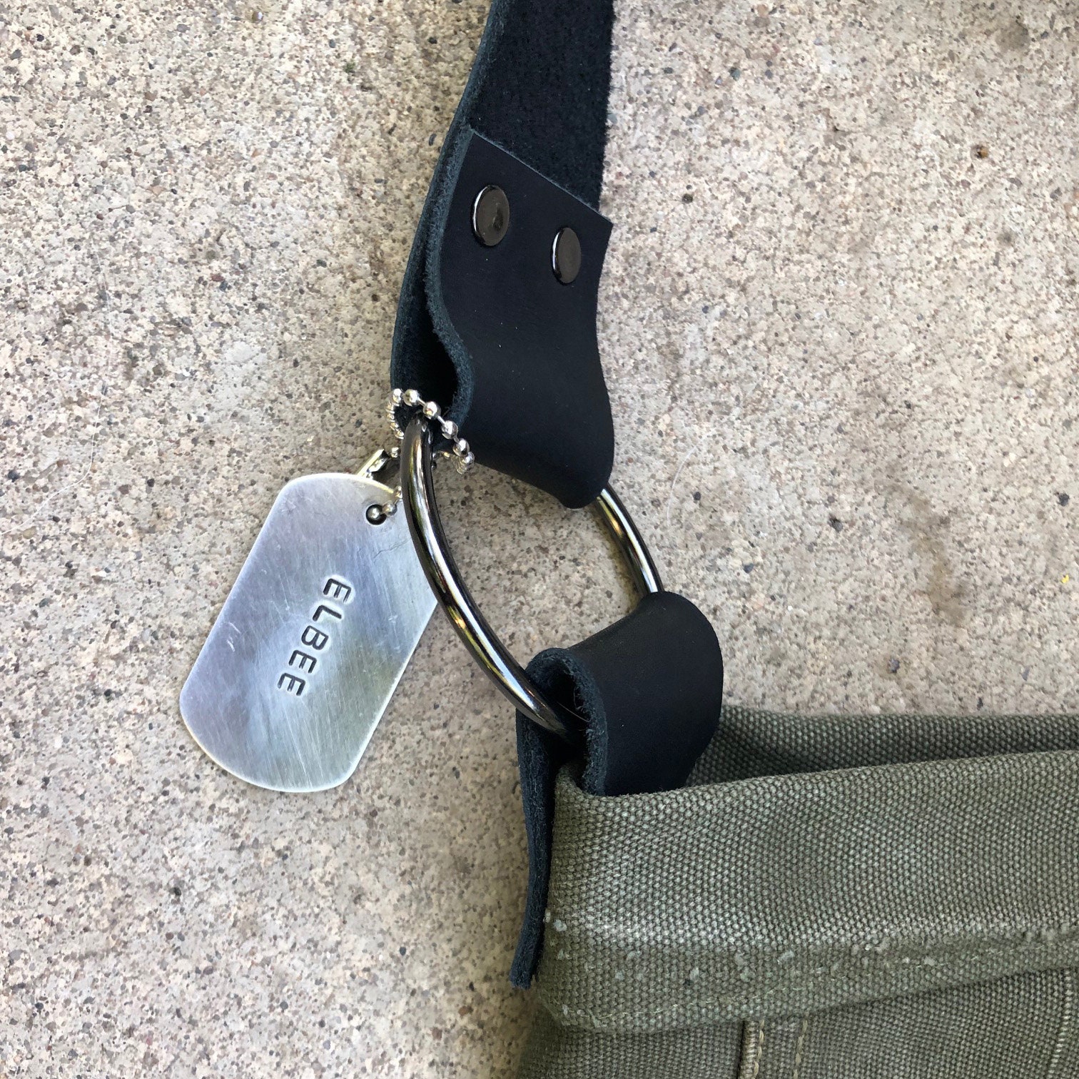 Authentic Re-purposed Military Canvas Leather Tote Bag 015 - Etsy