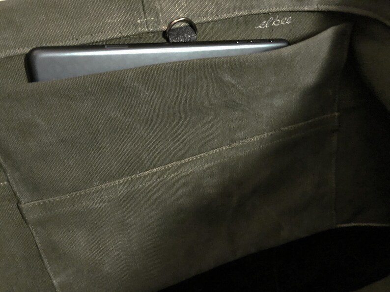 Authentic Re-purposed Military Canvas Leather Tote Bag 015 - Etsy