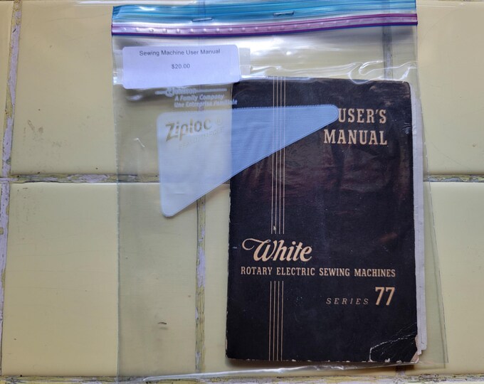 White Rotary Electric Sewing Machine, Series 77 User, Instruction ...