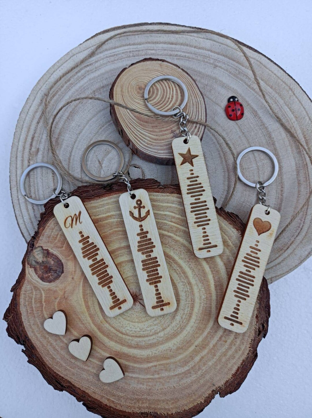 Custom Music Code Keychain, Musical Keychain, Custom Song Code ...