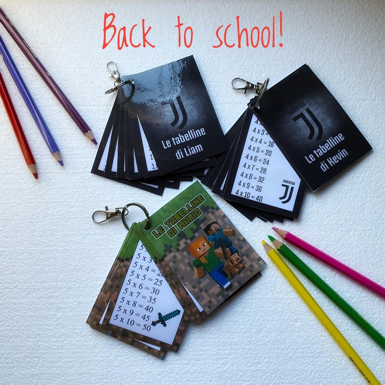 Multiplication Table; Portable Mini Book for Kids; Customizable From 1 ...