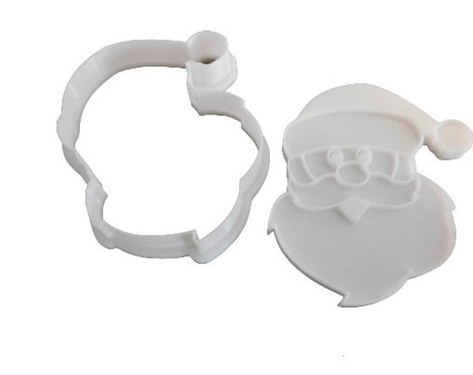 Santa Cookie Cutter. Santa Face Cookie Cutter. Santa Head Cookie Cutter ...