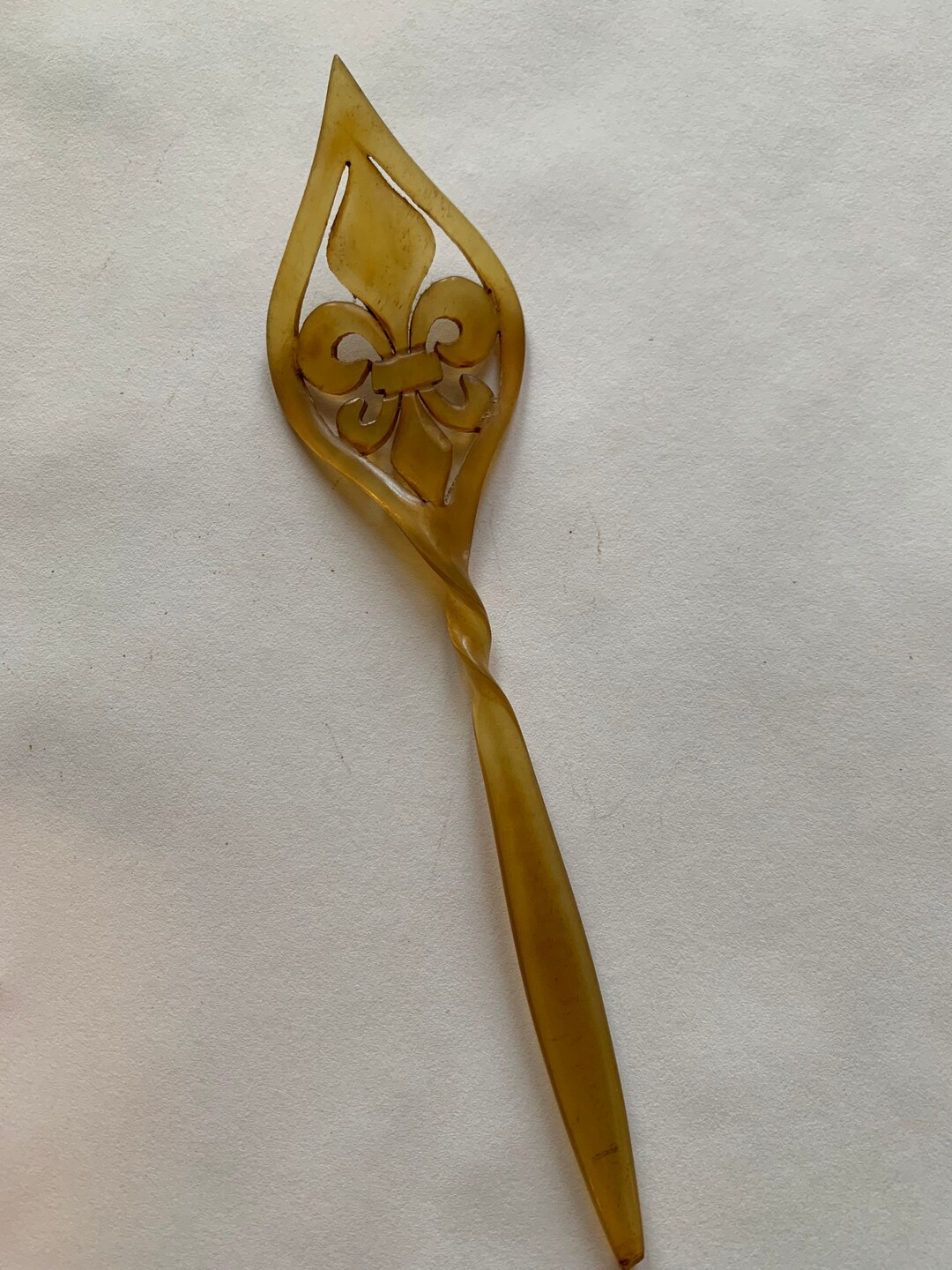Vintage 1930s 1940s French Hair Pick / Vintage 30s 40s Fleur - Etsy