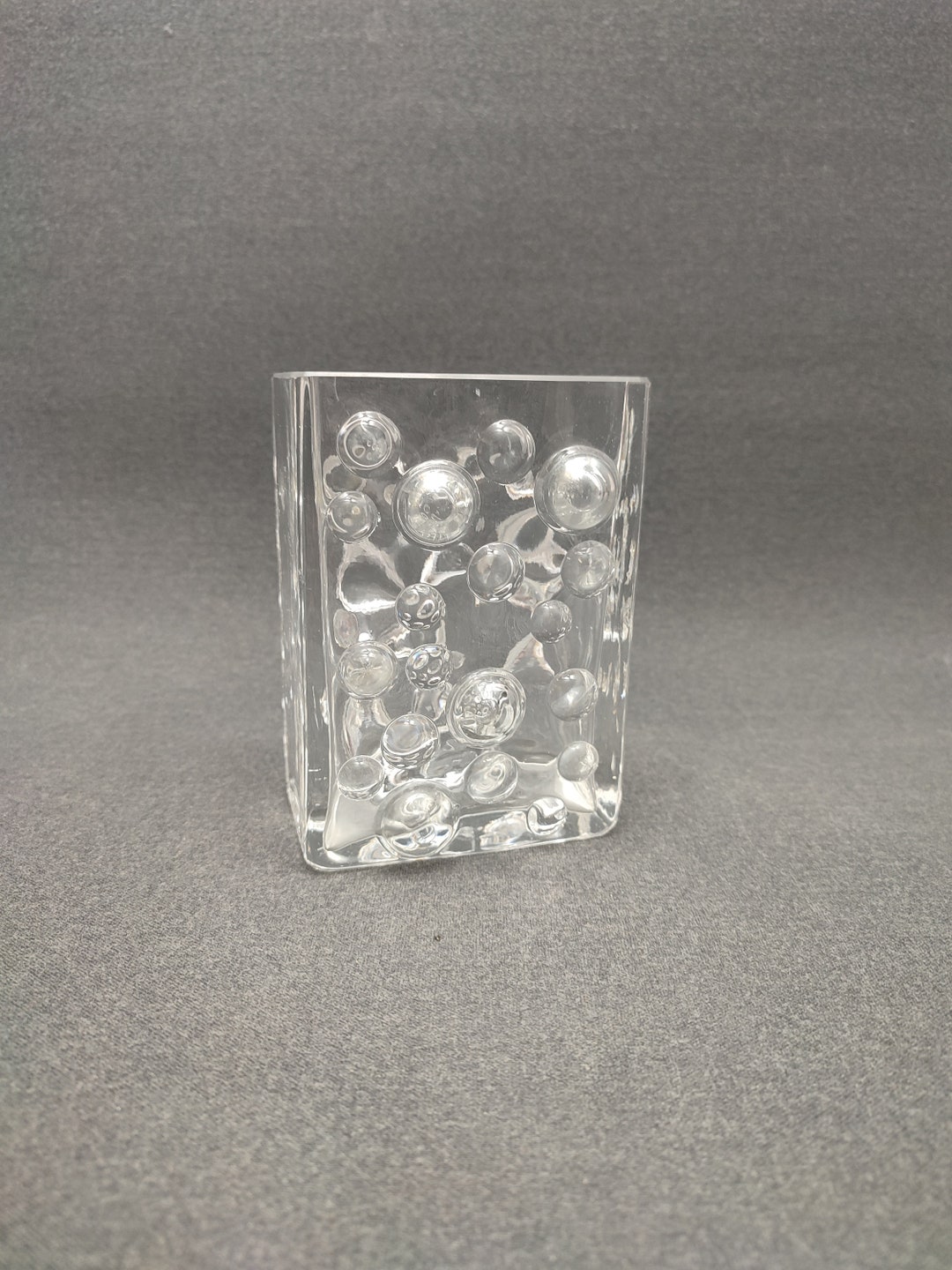 WMF Bubble Glass Block Vase Design Erich Jachmann Germany - Etsy