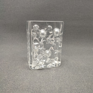 WMF Bubble Glass Block Vase Design Erich Jachmann - Germany - Etsy