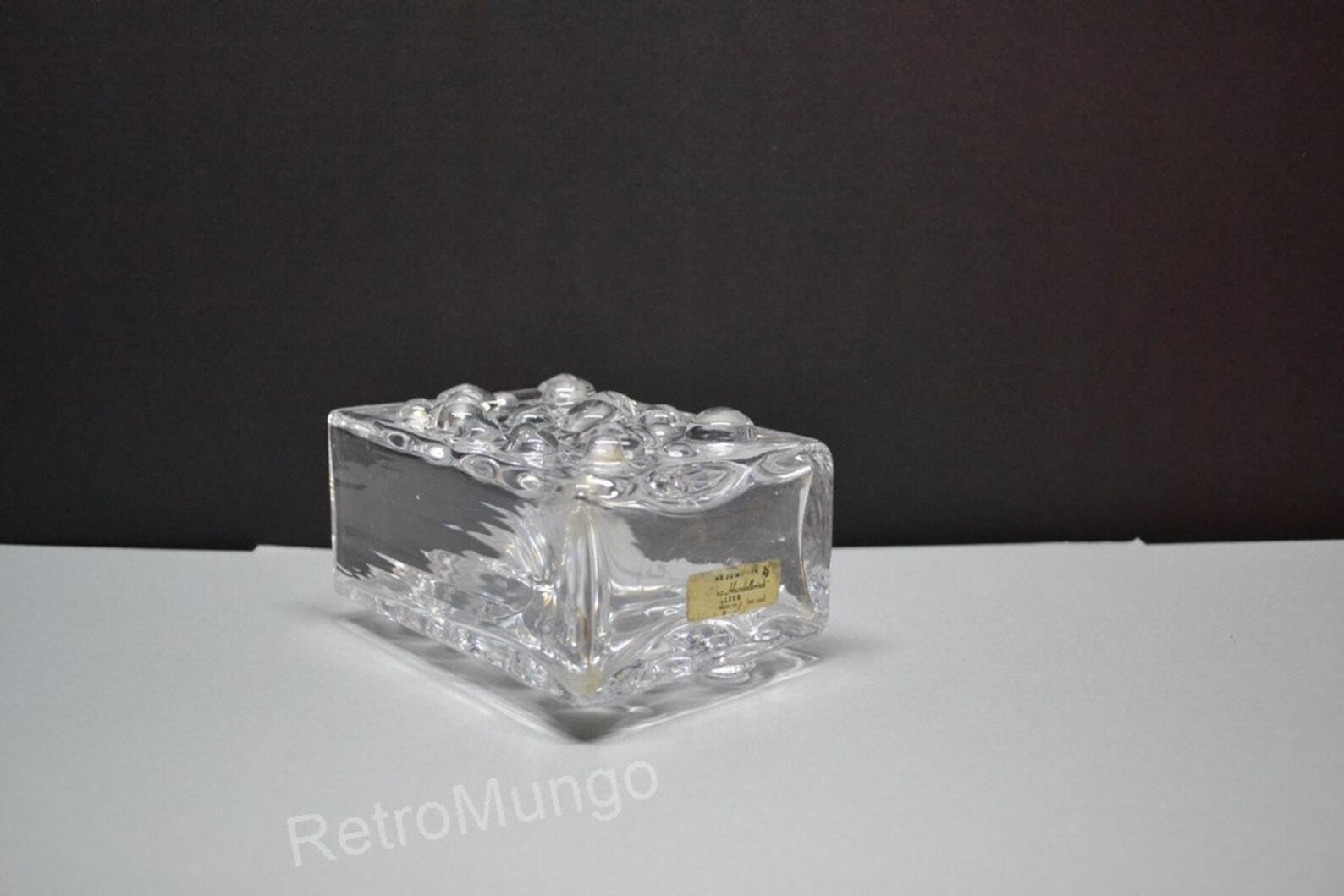 WMF Bubble Glass Block Vase Design Erich Jachmann Germany - Etsy