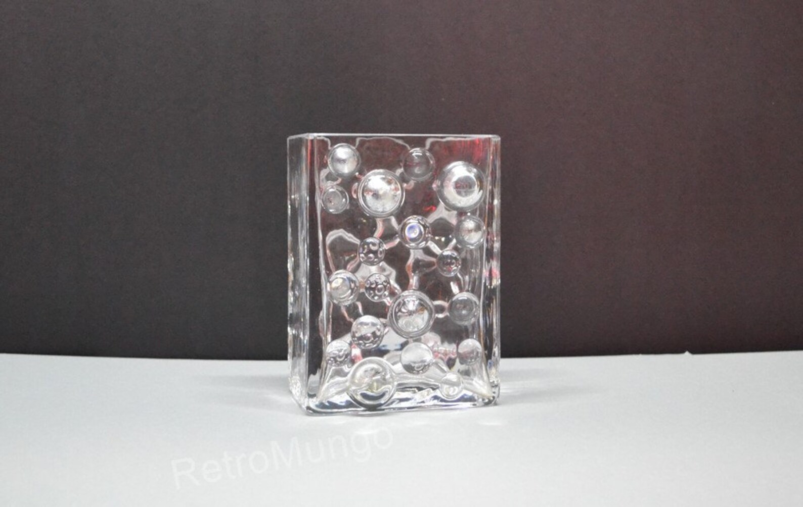 WMF Bubble Glass Block Vase Design Erich Jachmann Germany - Etsy