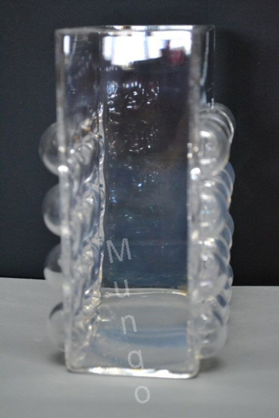 Peill & Putzler Bubble Glass Block Vase Design Germany - Etsy