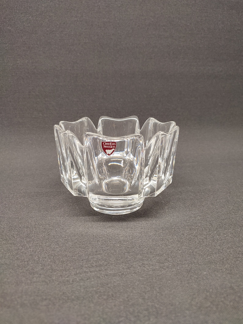 Orrefors Design "corona" Bowl Design by Lars Hellsten - Sweden - 1978 ...