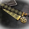 Fortuneteller's Bookmark With Tarot Suit Charms and Pentacle Weave ...