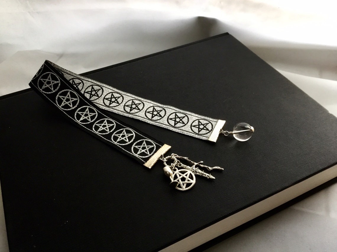 Fortuneteller's Bookmark With Tarot Suit Charms and Pentacle Weave ...
