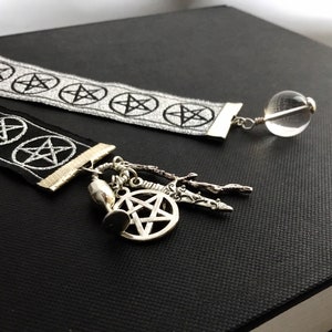 Fortuneteller's Bookmark With Tarot Suit Charms and Pentacle Weave ...
