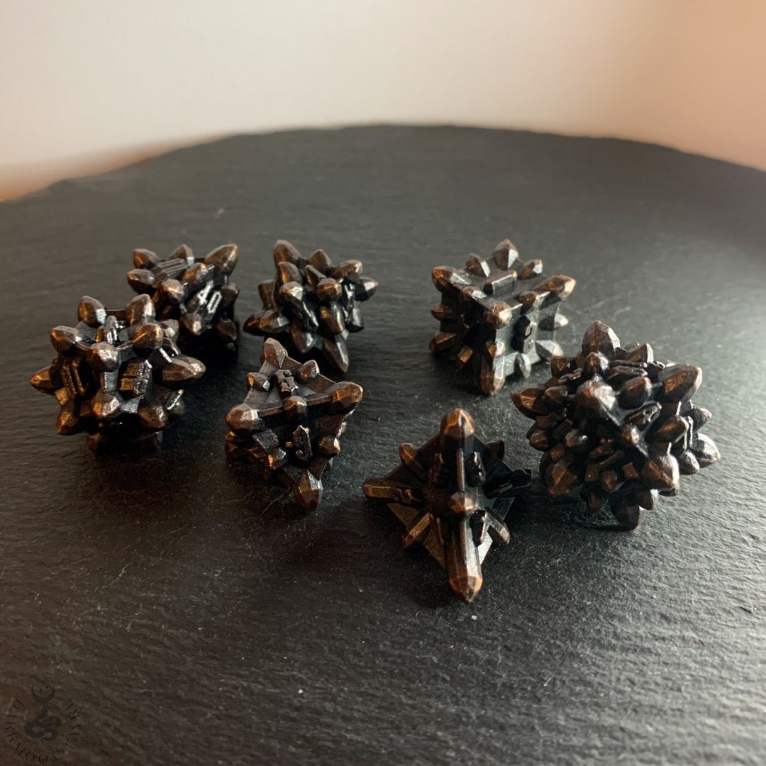 Dragon Spikes Ancient Copper Crystalline Shaped Solid Heavy Metal D&D 7 ...