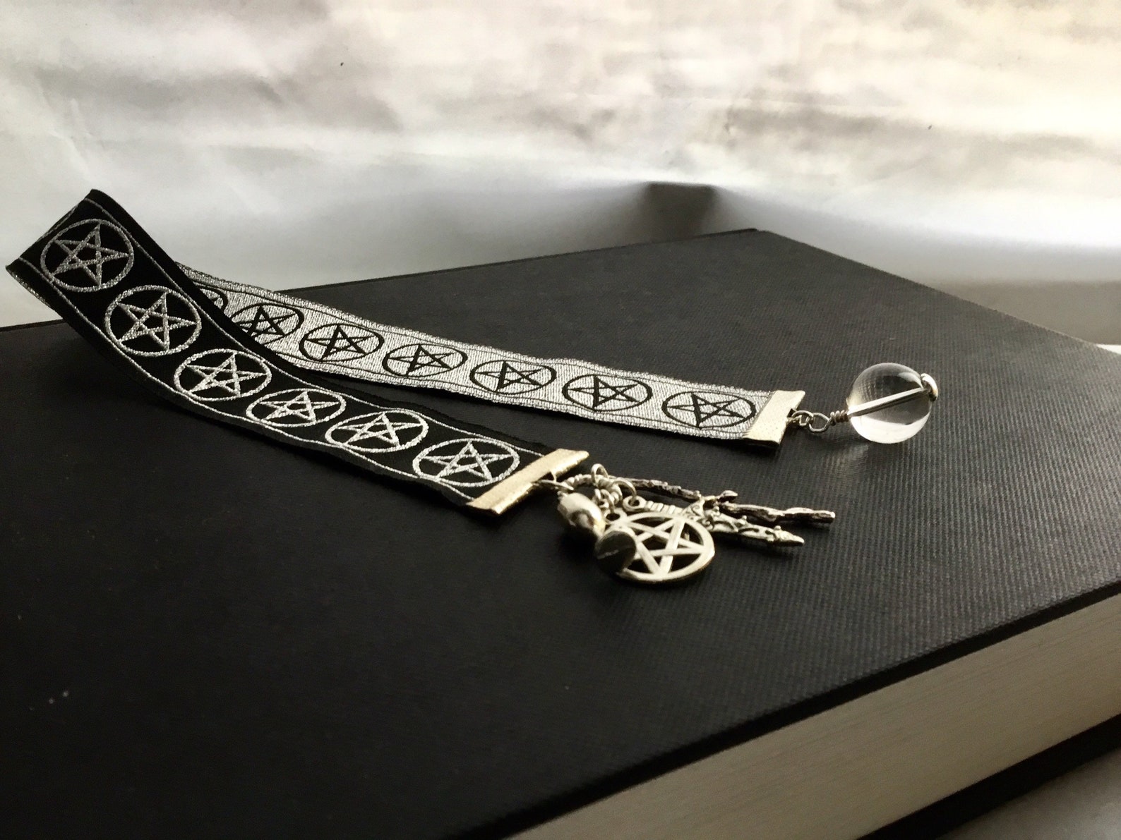 Fortuneteller's Bookmark With Tarot Suit Charms and Pentacle Weave ...