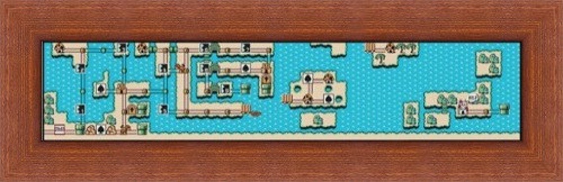 Super Mario Bros. 3 World 3 Map Cross Stitch Pattern PDF - Etsy Sweden