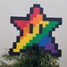 Rainbow Pride Mario Star Christms Tree Topper Super Mario - Etsy