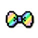 Pastel Rainbow Bow - Pastel Goth Hair Bow - 8 Bit Hair Bow - Pastel ...
