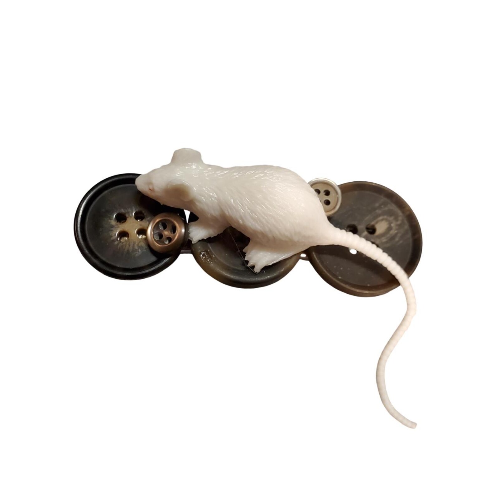 Rat Button Hair Clips - Indie Vanguard Tailored Grunge Goth Whimsigoth ...