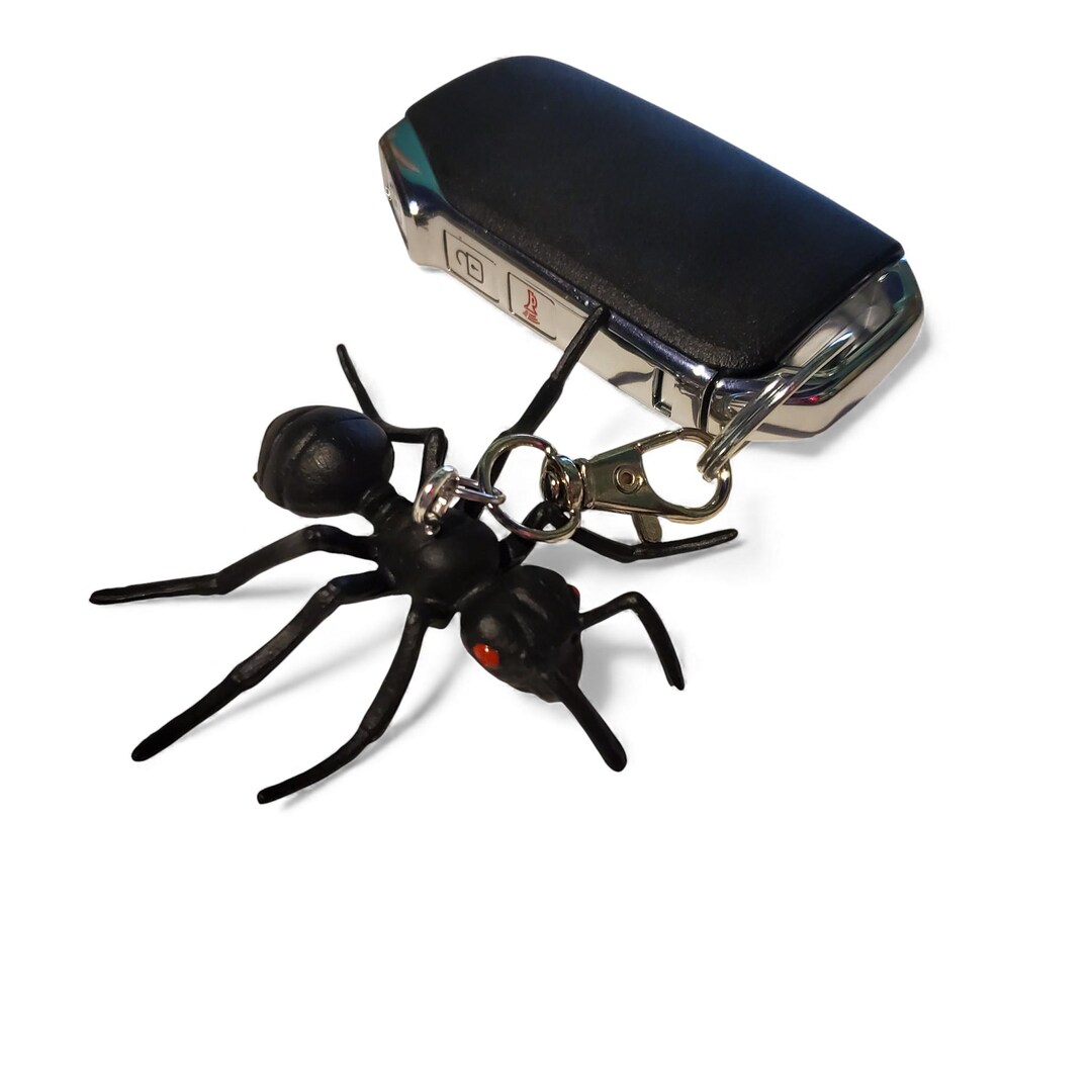 Black Ant Keychain Bag Charm - Realistic Insect Keychain - Fun, Unique ...