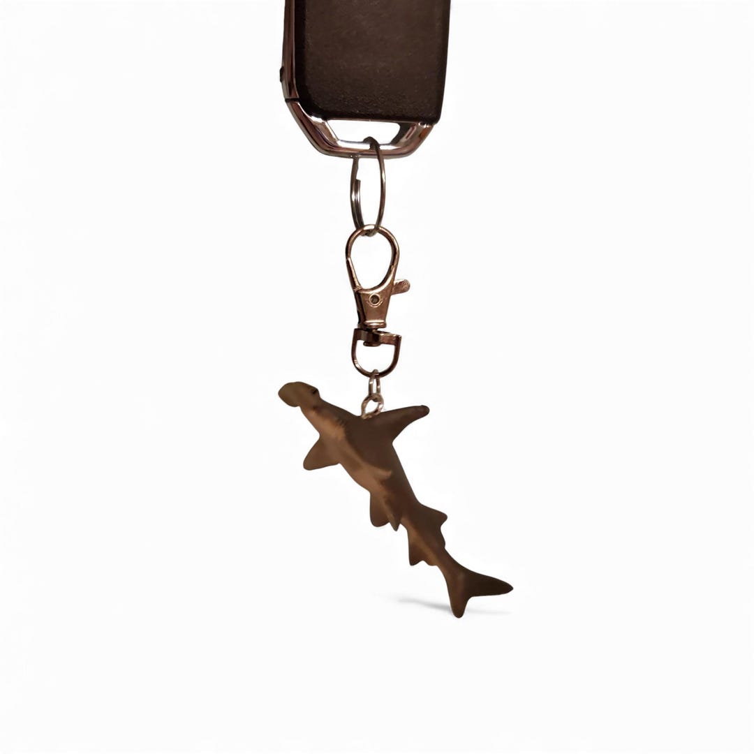 Hammerhead Shark Keychain Bag Charm - Realistic Animal Keychains - Fun ...