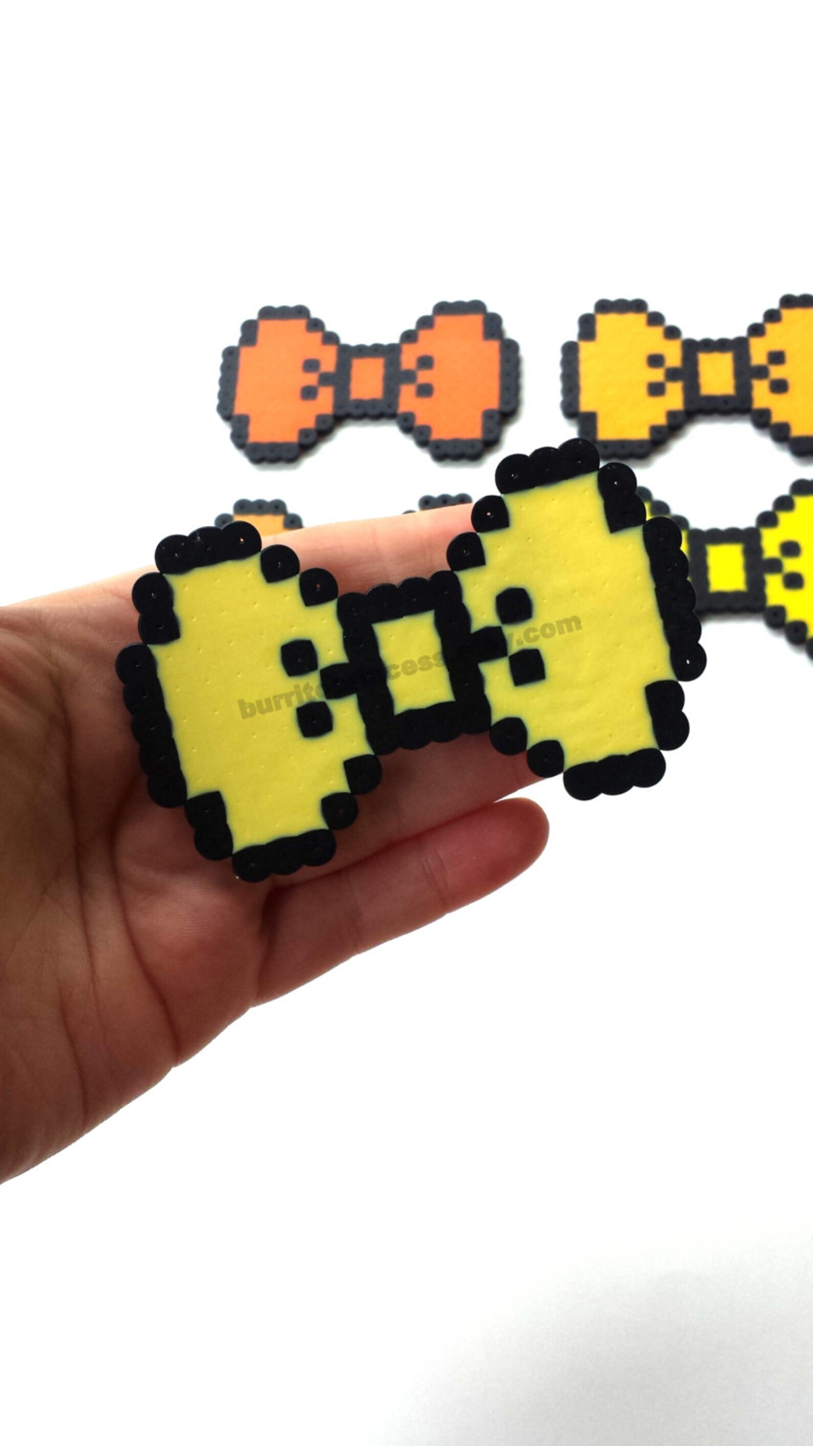 8 Bit Bows 8 Bit Hair Bows 8 Bit Bow Ties Pixel Hair | Etsy