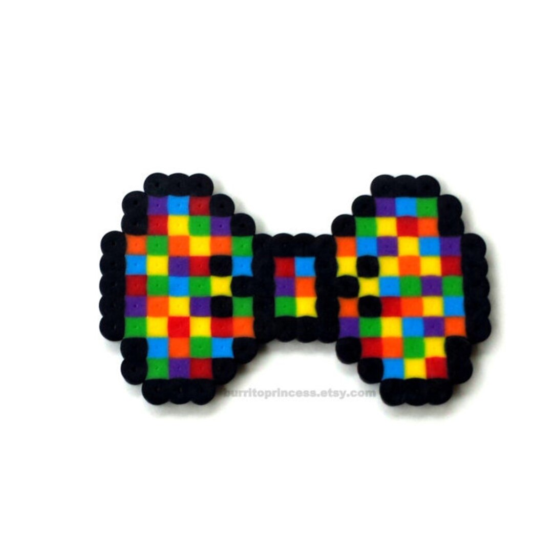 8 bit Hair Bow - 8 Bit avec noeud - noeud - noeud Pixel - 8 Bit Pixel ...