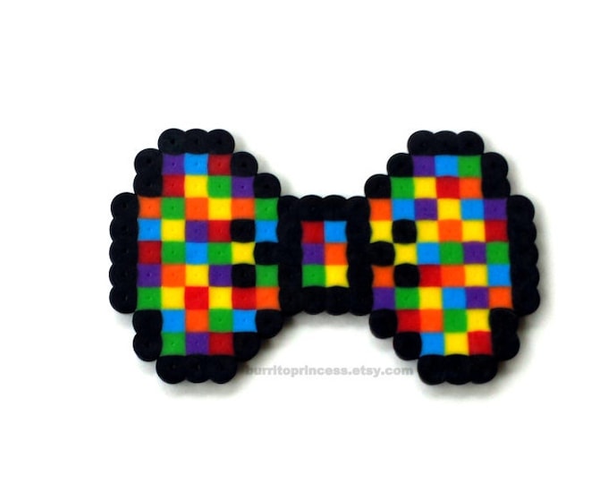 8 Bit Hair Bow 8 Bit Bow Tie 8 Bit Bow Pixel Bow Pixel Hair Bow Pixel ...