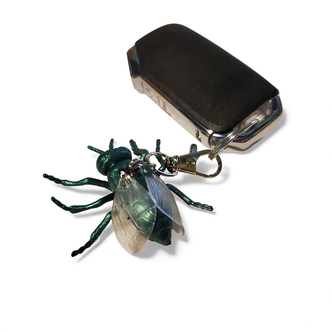House Fly Keychain Bag Charm - Realistic Insect Keychain - Fun, Unique ...