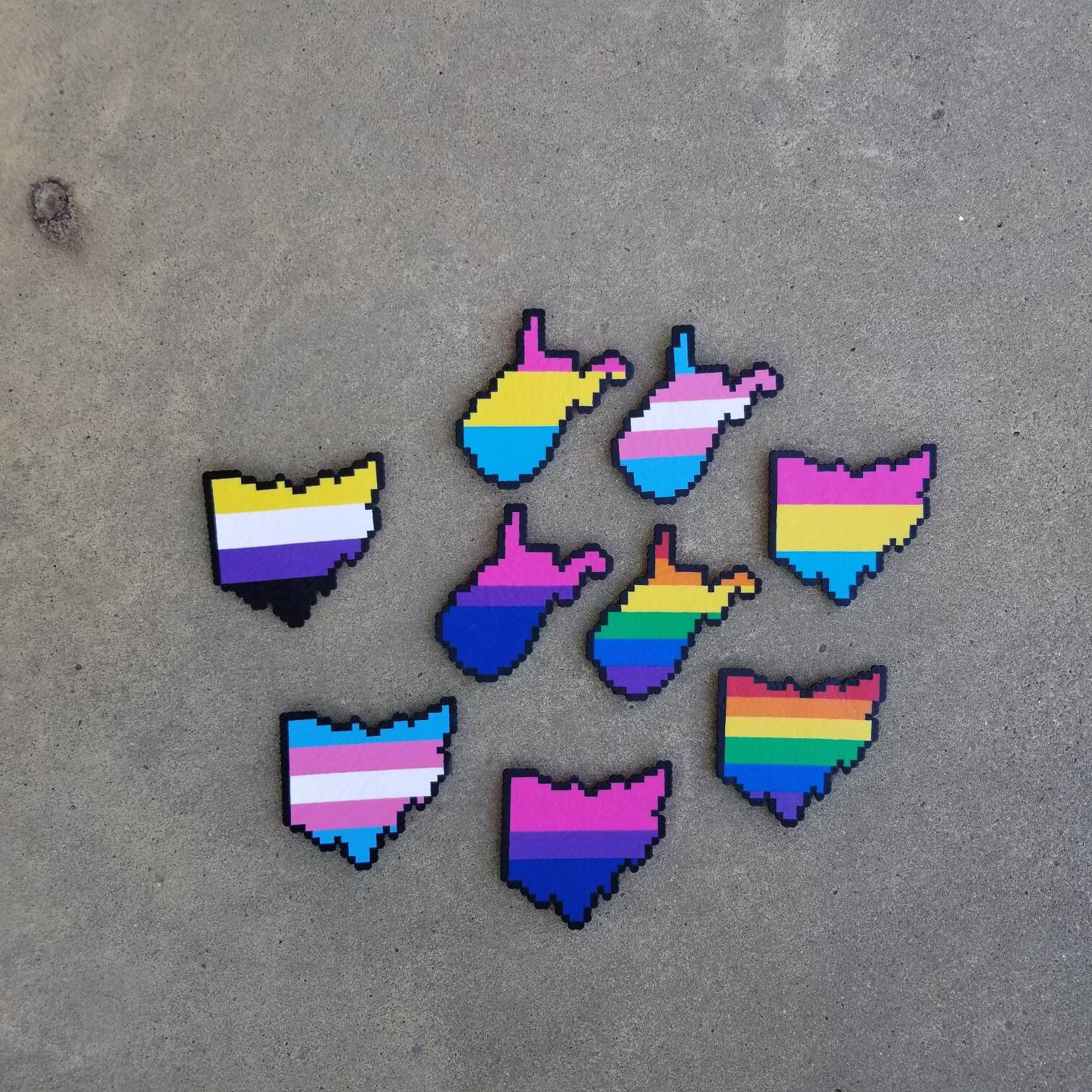 Custom Personalized State Pride Flag Magnet - Custom Home State Outline ...