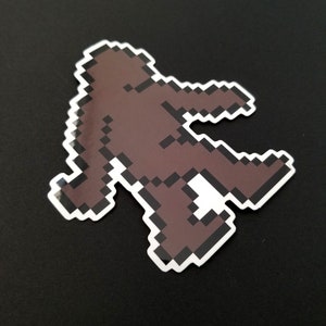 Bigfoot Sticker Cute and Kawaii 8 Bit Pixel Art Vinyl - Etsy