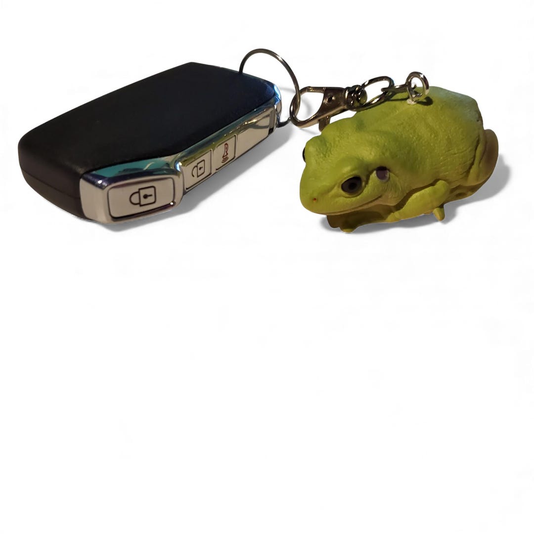 Australian Green Tree Frog Keychain Bag Charm - Realistic Animal ...
