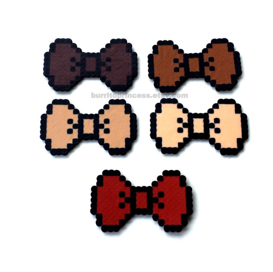 8 Bit Bows 8 Bit Hair Bows 8 Bit Bow Ties Pixel Bows Pixel Bow Ties ...