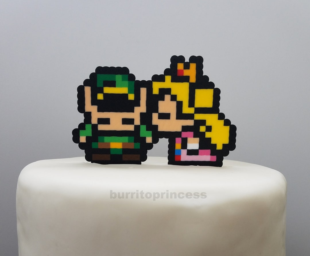 Link and Zelda Cake Toppers - the Legend of Zelda Wedding Cake - Video ...