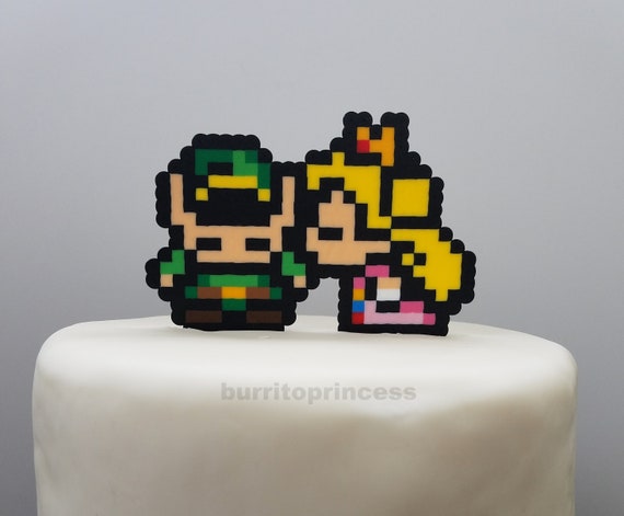 Link and Zelda Cake Toppers the Legend of Zelda Wedding Cake - Etsy