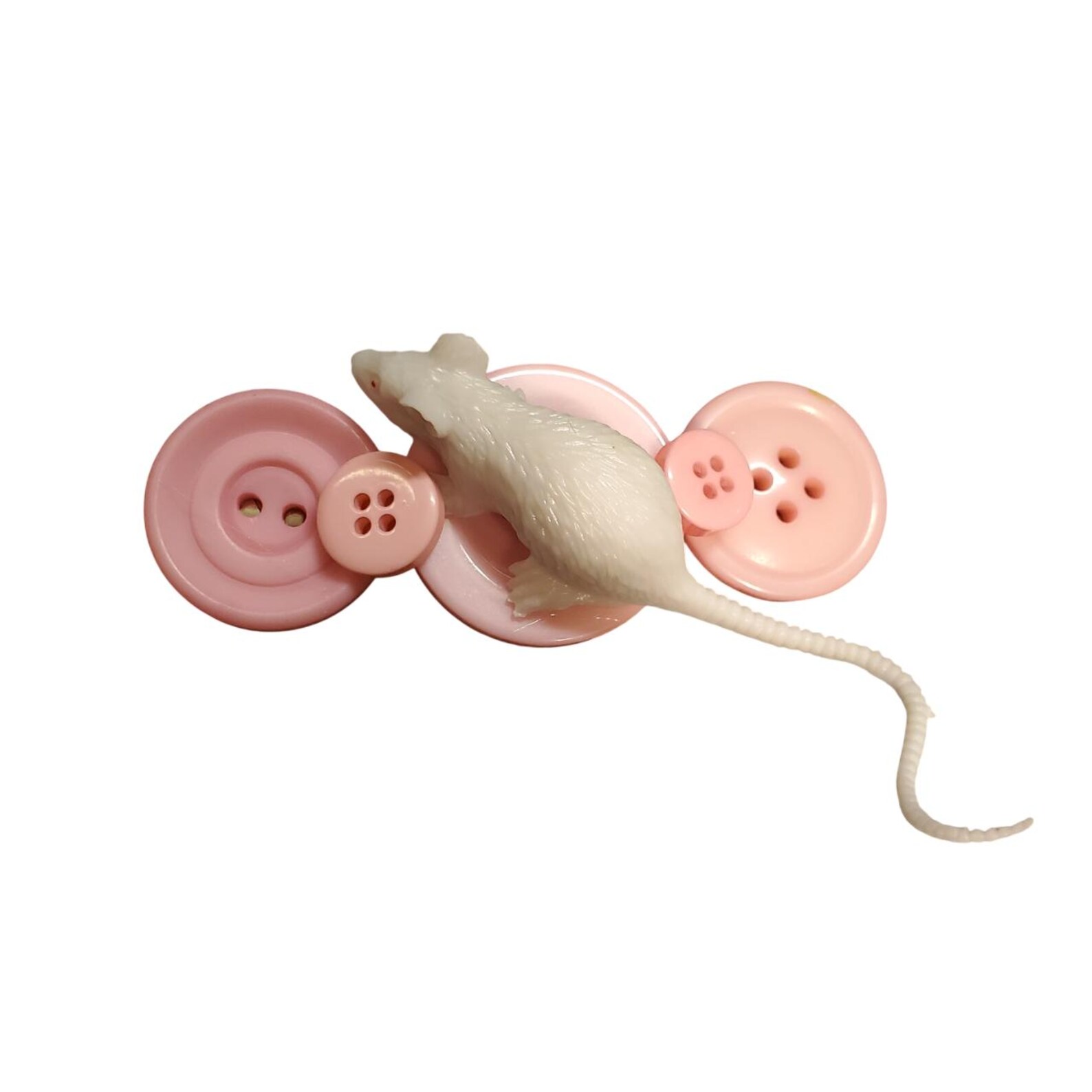 Rat Button Hair Clips - Indie Vanguard Tailored Grunge Goth Whimsigoth ...