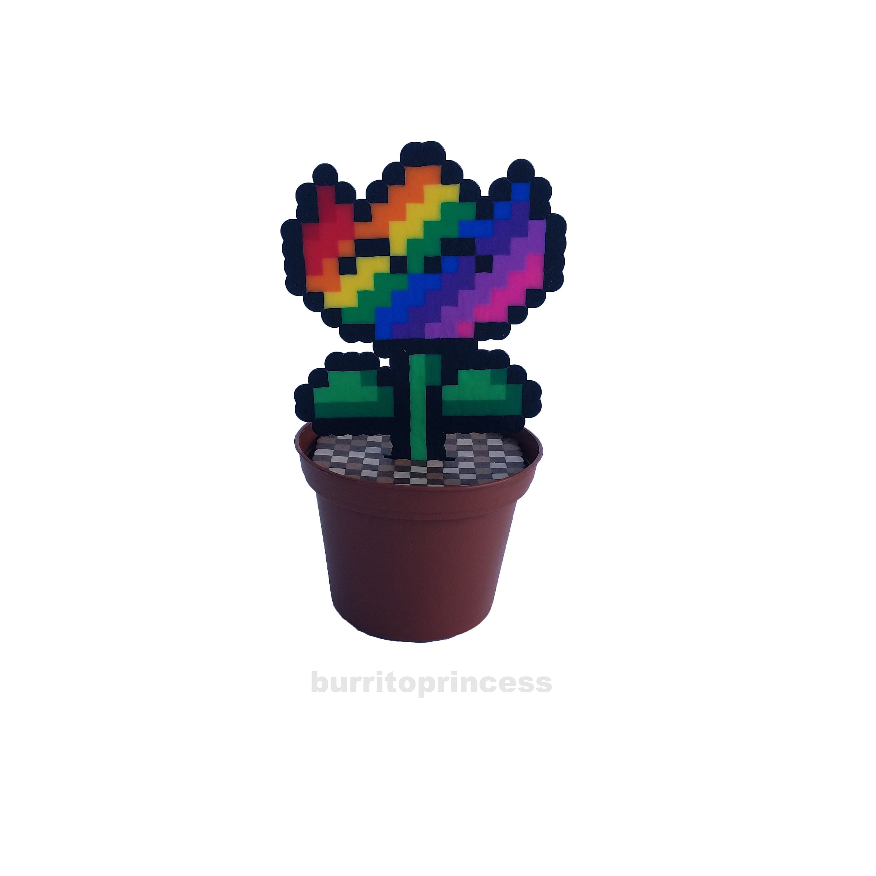 Minecraft Pixel Art Mario Flower