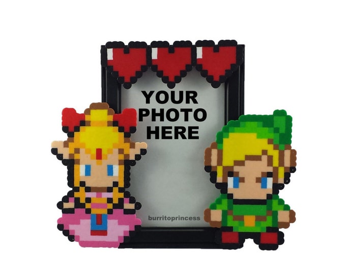 Legend of Zelda Picture Frame Couples Picture Frame Nerdy Wedding Gift ...