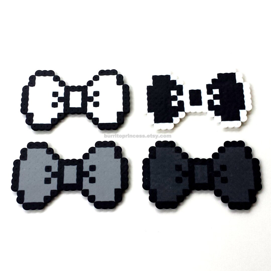 8 Bit Bows - 8 Bit Hair Bows - 8 Bit Bow Ties - Pixel Bows - Pixel Hair ...
